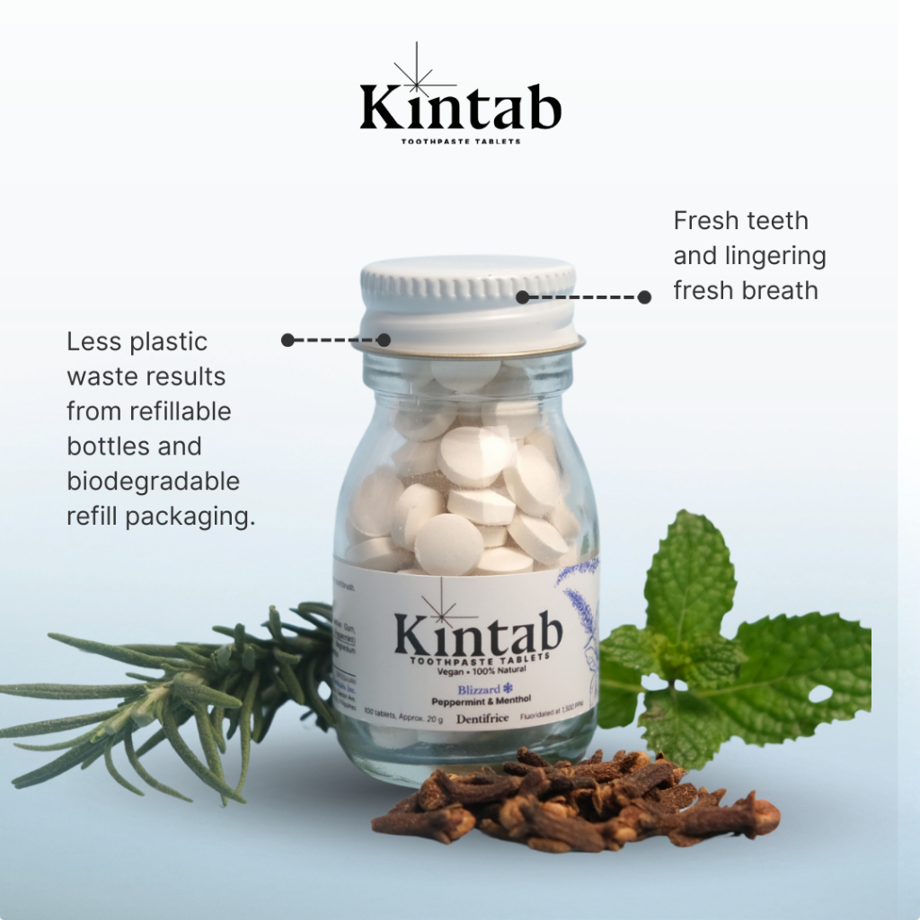 Kintab Toothtabs 100% Natural Travel-Friendly / No Leak | Shopee ...