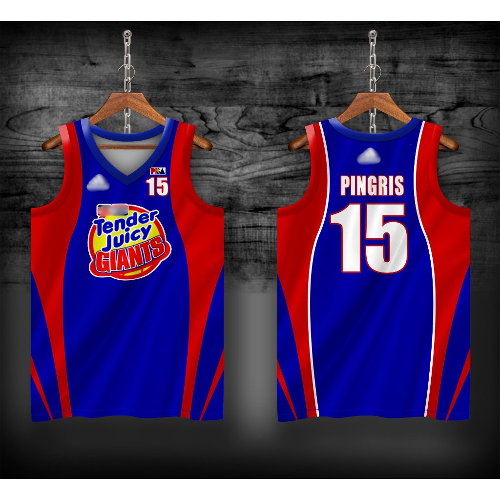 PBA RETRO JERSEY | Pure foods Tender Jui cy Giants Pingris #15 ...