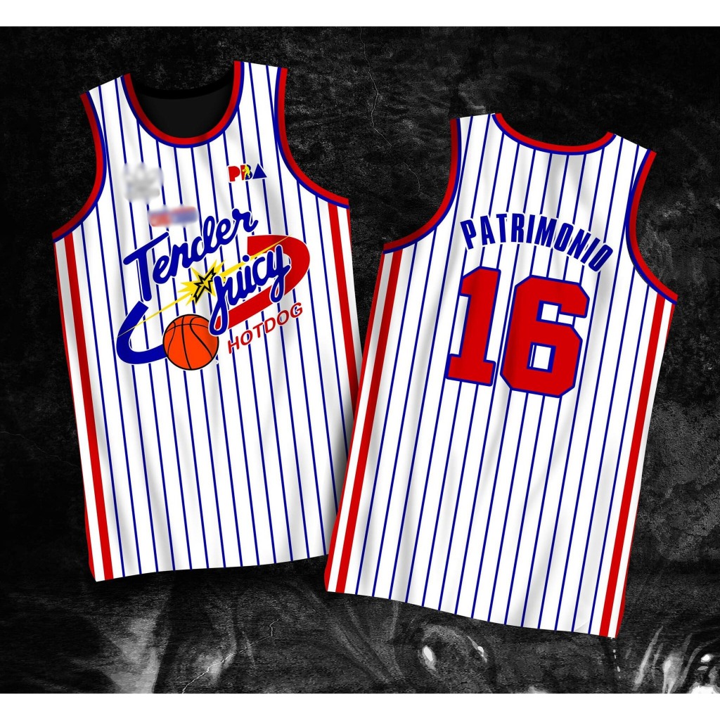 PBA RETRO JERSEY | Tender Juicy Hotdog White Stripes | Patrimonio ...