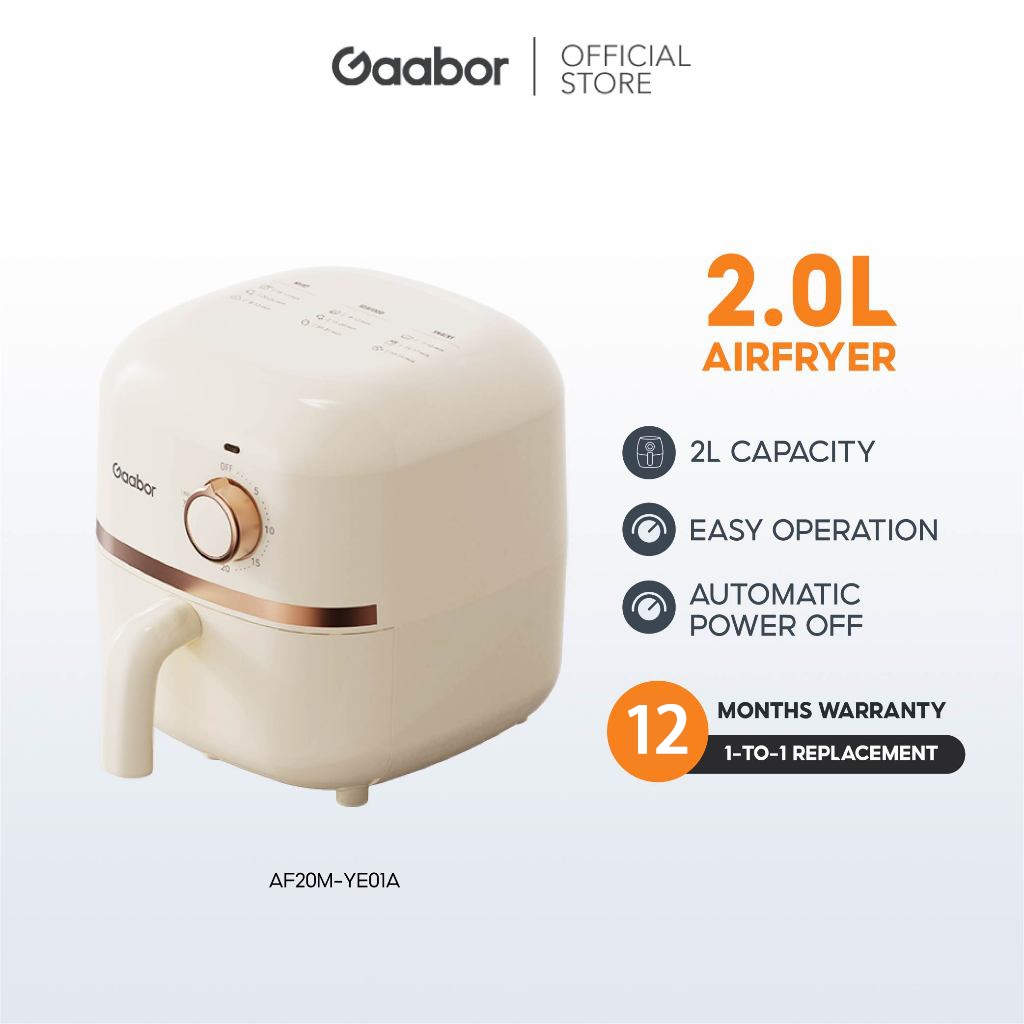 Gaabor 2L/4L Air Fryer Premium Portable Multi-Functional High Power ...