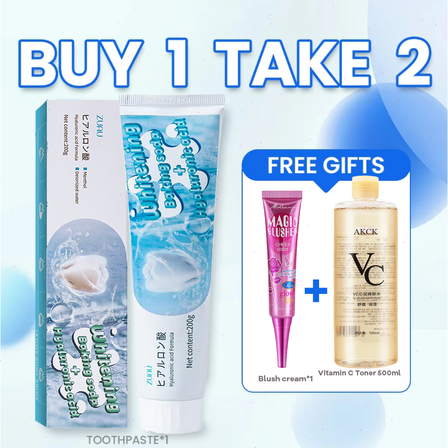 BUY1 TAKE2 Scoban Whitening Toothpaste Japan Hyaluronic Acid Dual ...