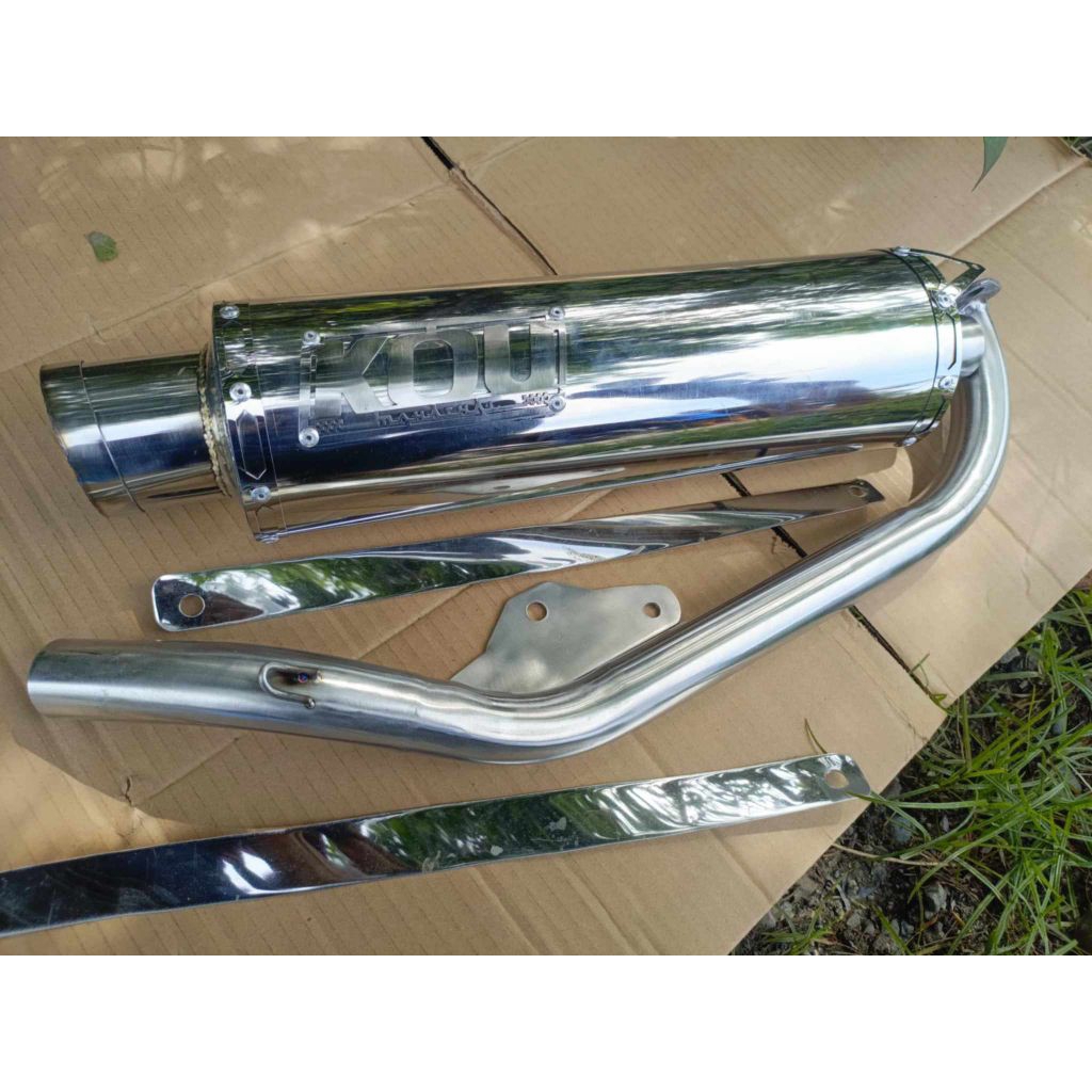 SHARK PIPE STRAIGHT ELBOW 32mm/for ADV 150&160 KOU EMBLEM with Clam ...