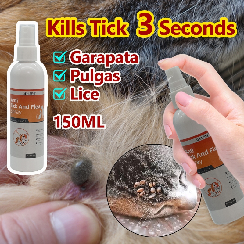 SENLOVE Ticks Away Tick And Flea Killer Spary For Dogs & Cats kill ...