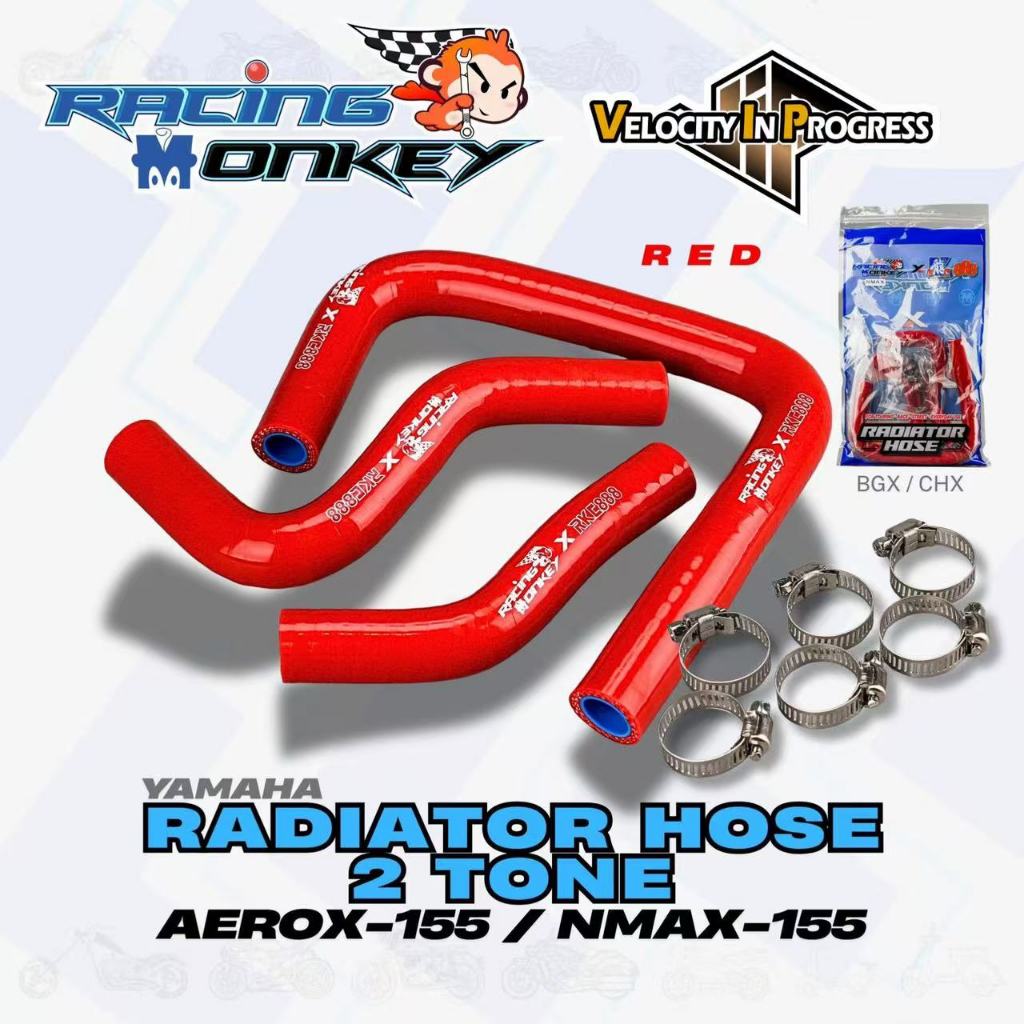 Racing Monkey Radiator Hose For Nmax v1 v2 /Aerox155 v1 v2 | Shopee ...