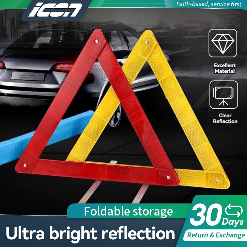 ICON Parking Triangle Warning Triangle Reflective Triangle Sign Vehicle ...
