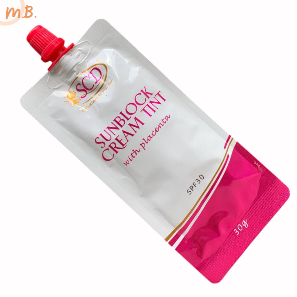 SCD SUNBLOCK CREAM TINT WITH PLACENTA 30 GRAMS sun protection | Shopee ...