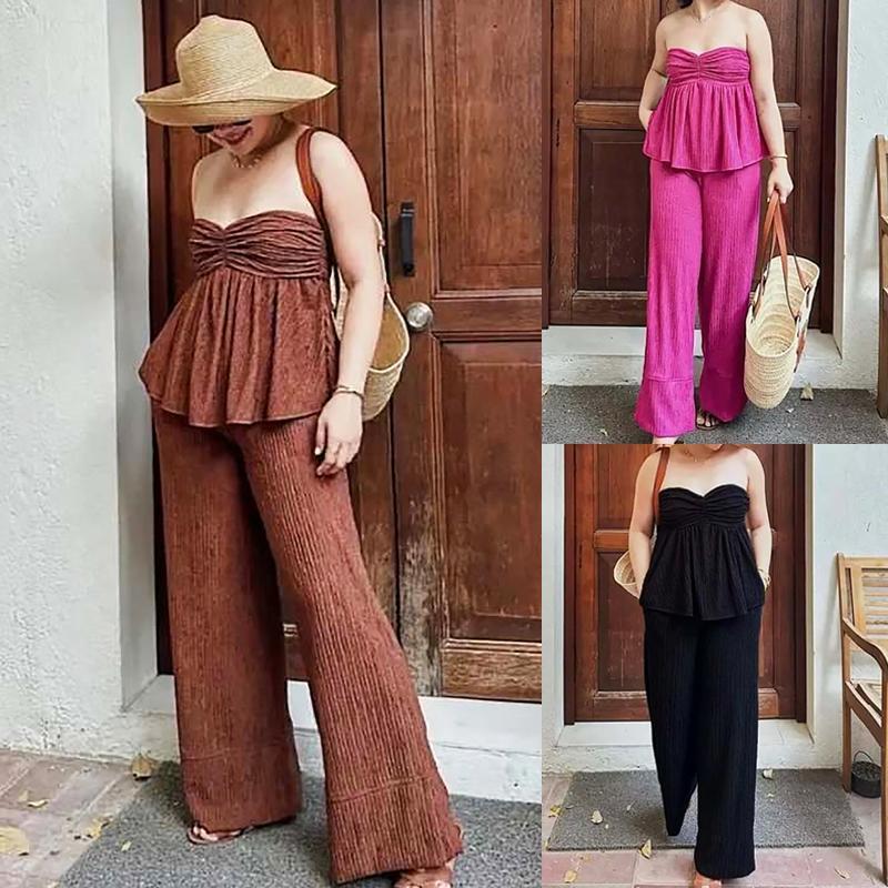 MYMP Terno Tube & Wide Leg Pants Terno Coordinates Flowy Austin Barc ...
