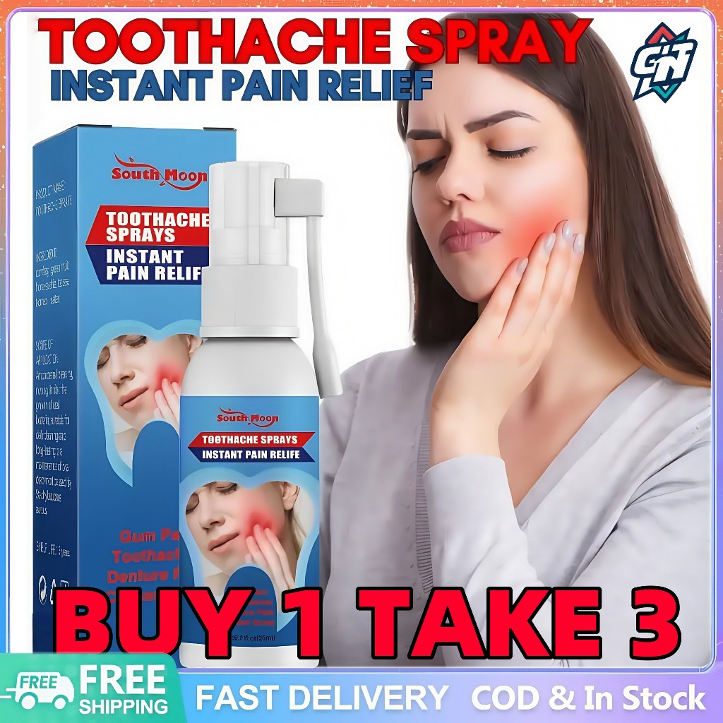 【Buy 1 Take 3】4PCS Toothache Pain Relief Spray Dental Tooth Pain Relief ...