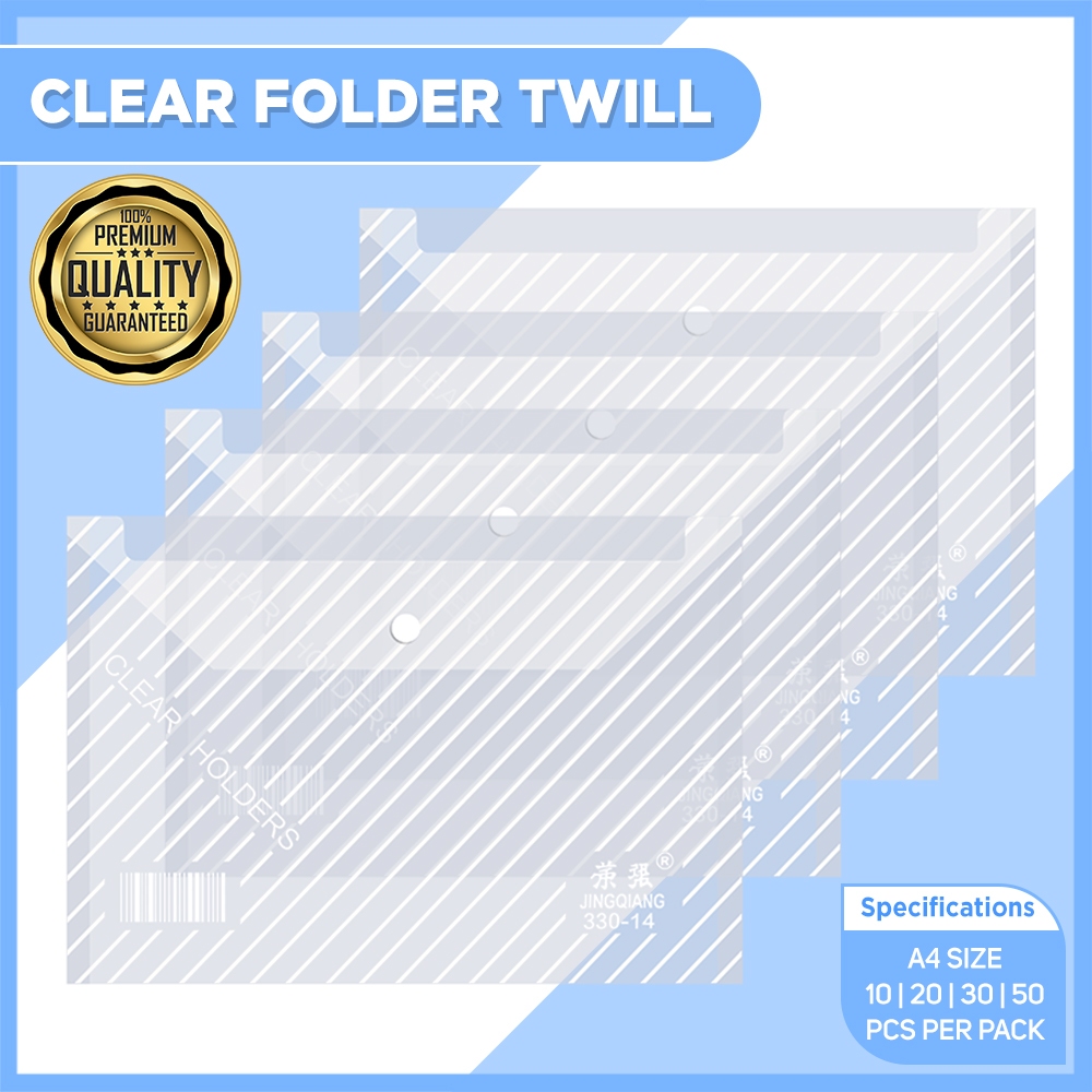A4 Plastic Envelope File Organizer Clear Folder Twill Paper Organizer ...