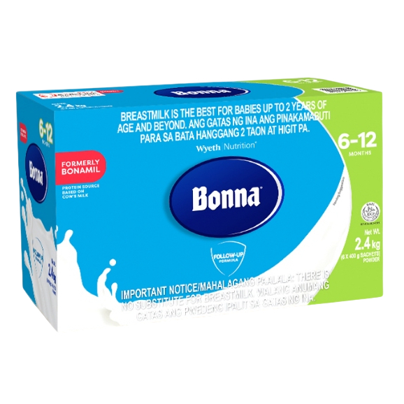 BONNA 2.4kg for 6 to 12 months Infant Formula (formerly BONAMIL ...