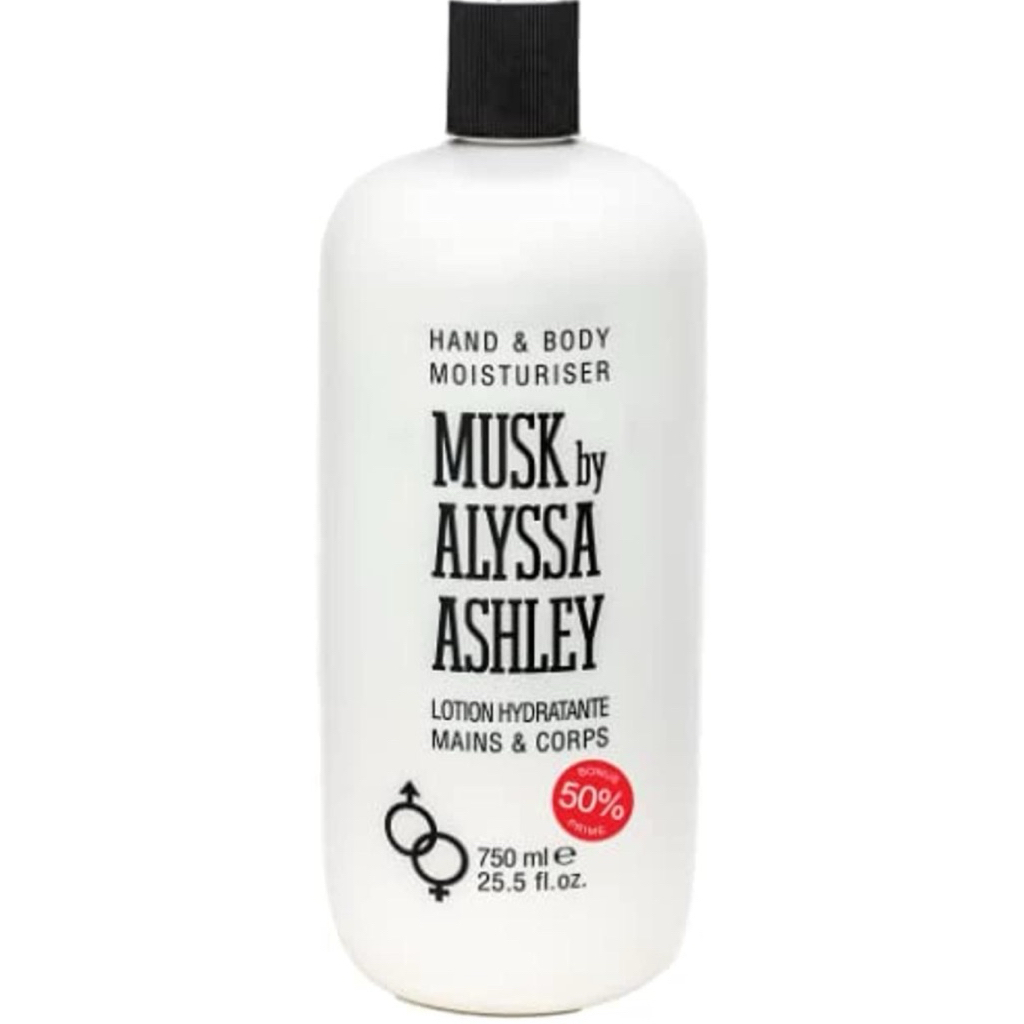 ALYSSA ASHLEY Musk Hand & Body Mositurising Body Cream 750ml | Shopee ...