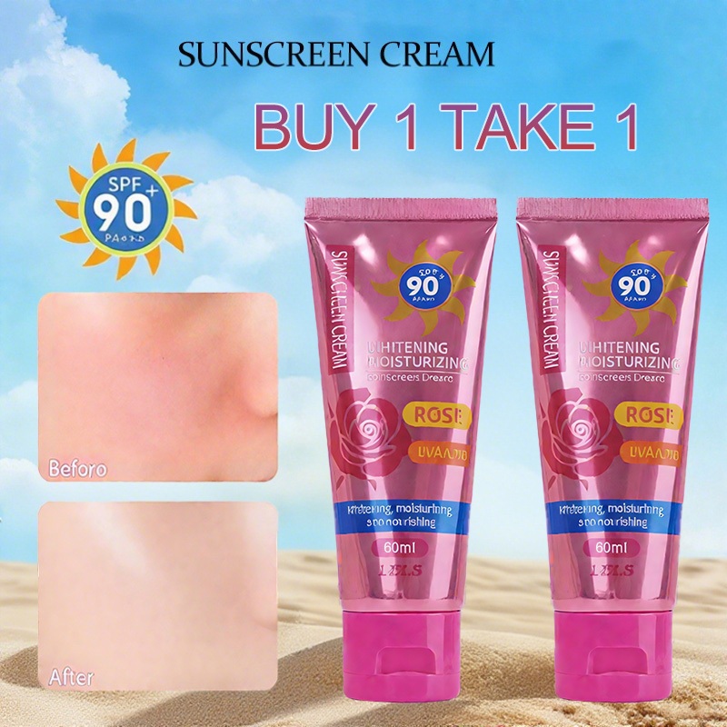（BUY 1 TAKE 1)Sunscreen Cream SPF 90+++ High Protection UV PLUS 60ml ...