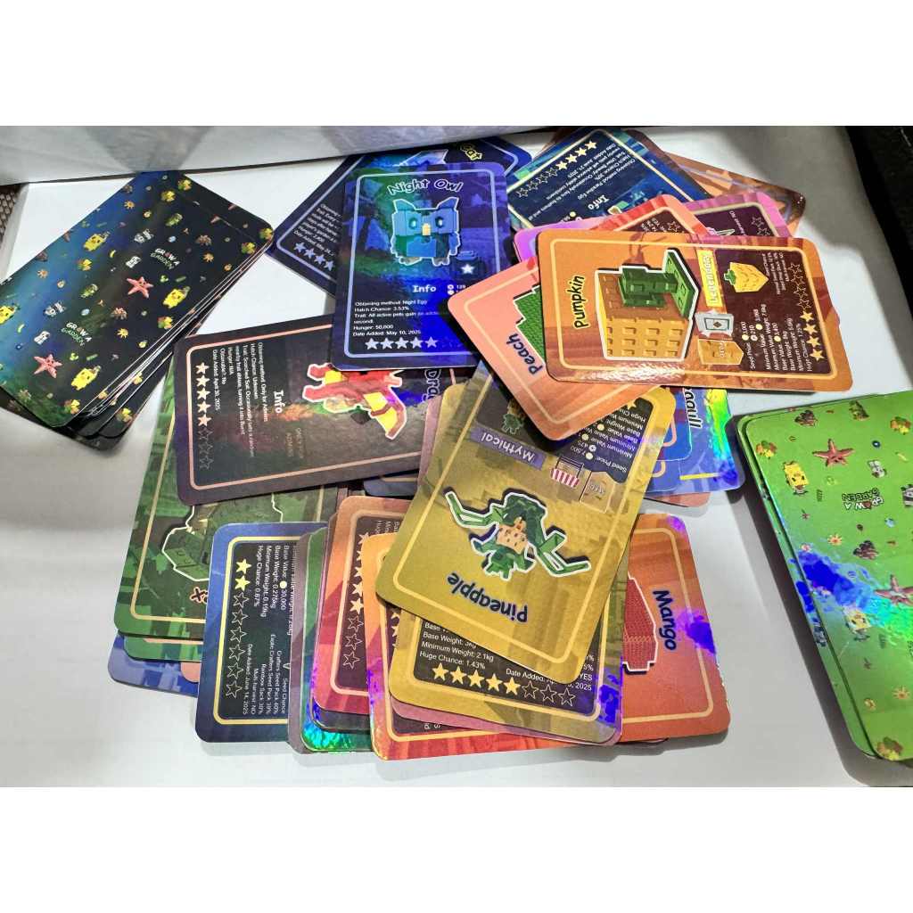 Grow A Garden Collectible Cards (5/10 Random Cards Per Pack) | Shopee Philippines