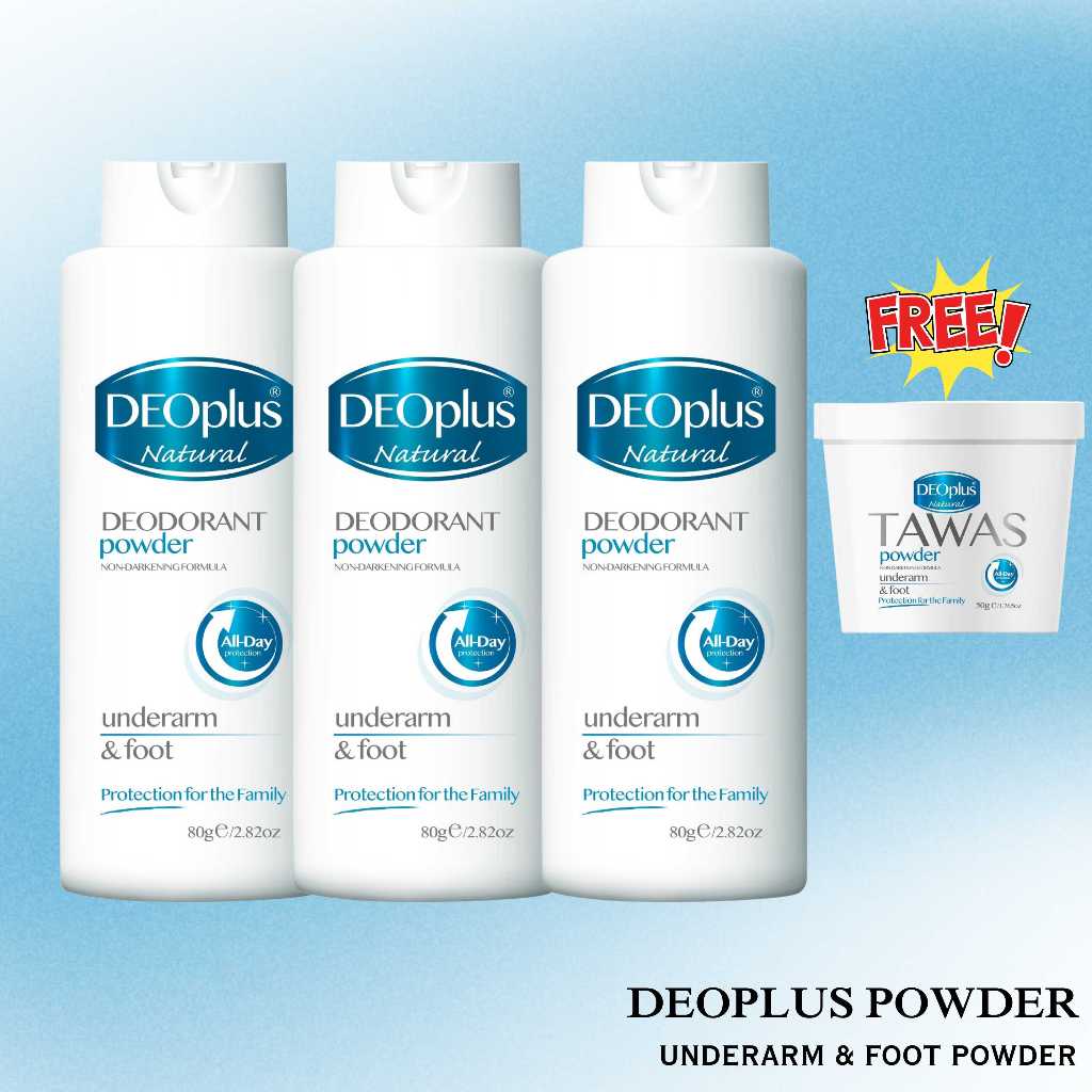 Deoplus Buy2 Take1 Naturals Powder Tawas Underarm and Foot Anti Body ...