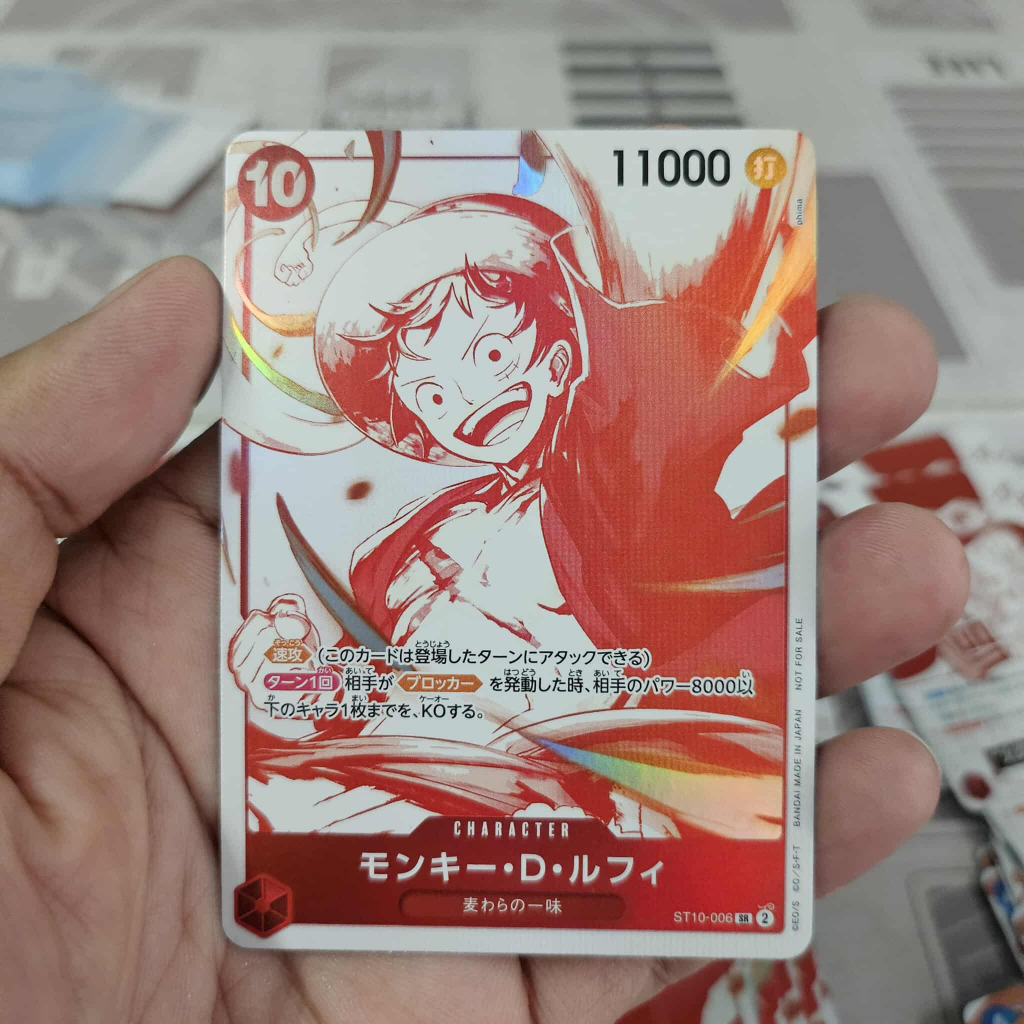 One Piece TCG ST10-006 White Read Manga Art SR Monkey D. Luffy | Shopee ...