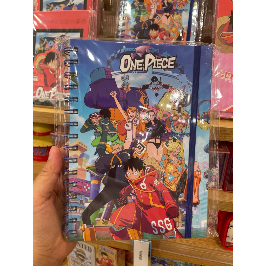 MINISO ONE PIECE COLLECTION A5 HARDCOVER WIRE-BOUND NOOK w/ BAND ...