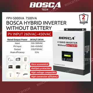BOSCA FPV Series Hybrid Inverter Without Battery 5KVA 7.5KVA 2-Year ...