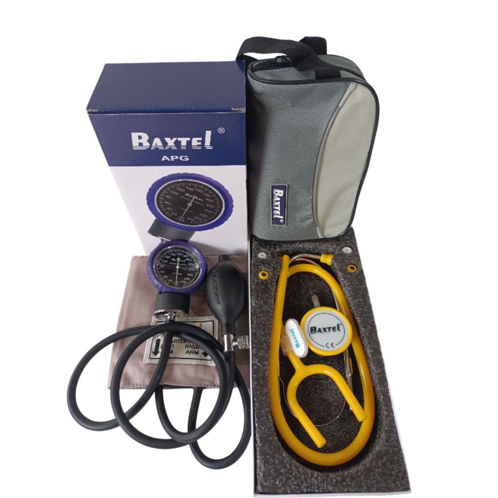 Baxtel APG Purple Ring Aneriod Sphygmomanometer With Yellow Deluxe ...