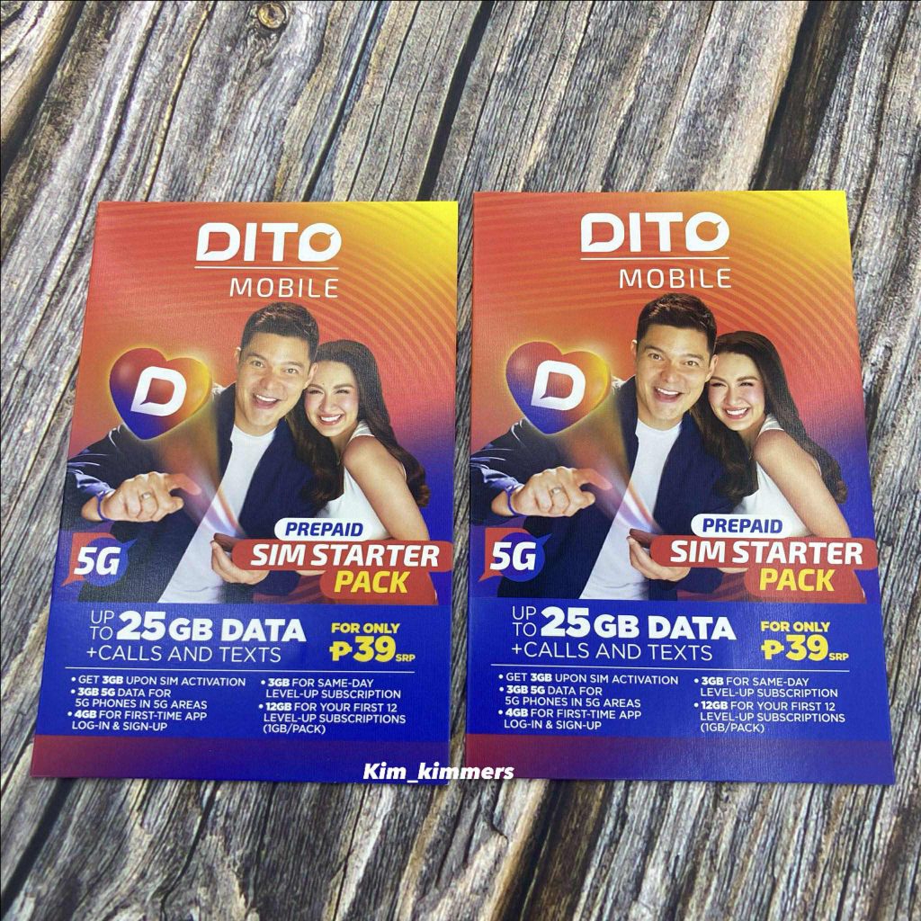 Dito 5G Sim dito Simcard 5g DITO micro nano standard size in one mobile ...