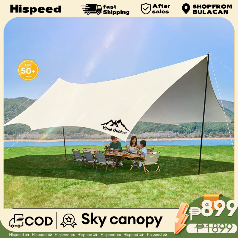 Ultra-light Waterproof Canvas Canopy Tent - Anti-UV Camping Beach ...