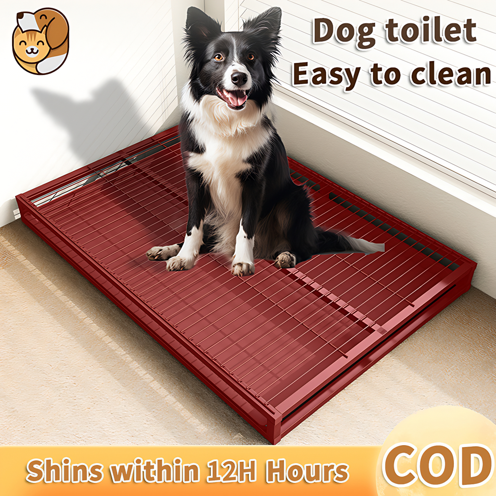 Dog Toilet Dog pee tray Drawer Style Metal Pet Toilet Tray Indoor and ...