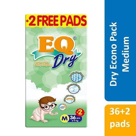 EQ Baby Diaper Dry Econo Pack Medium 36s | Shopee Philippines