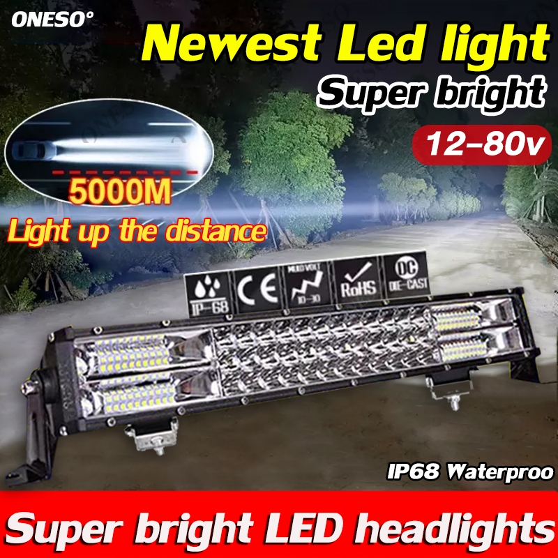 Super Bright 12V 24V 20" 32" Inch LED Light Bar Spot Flood Led Bar for ...