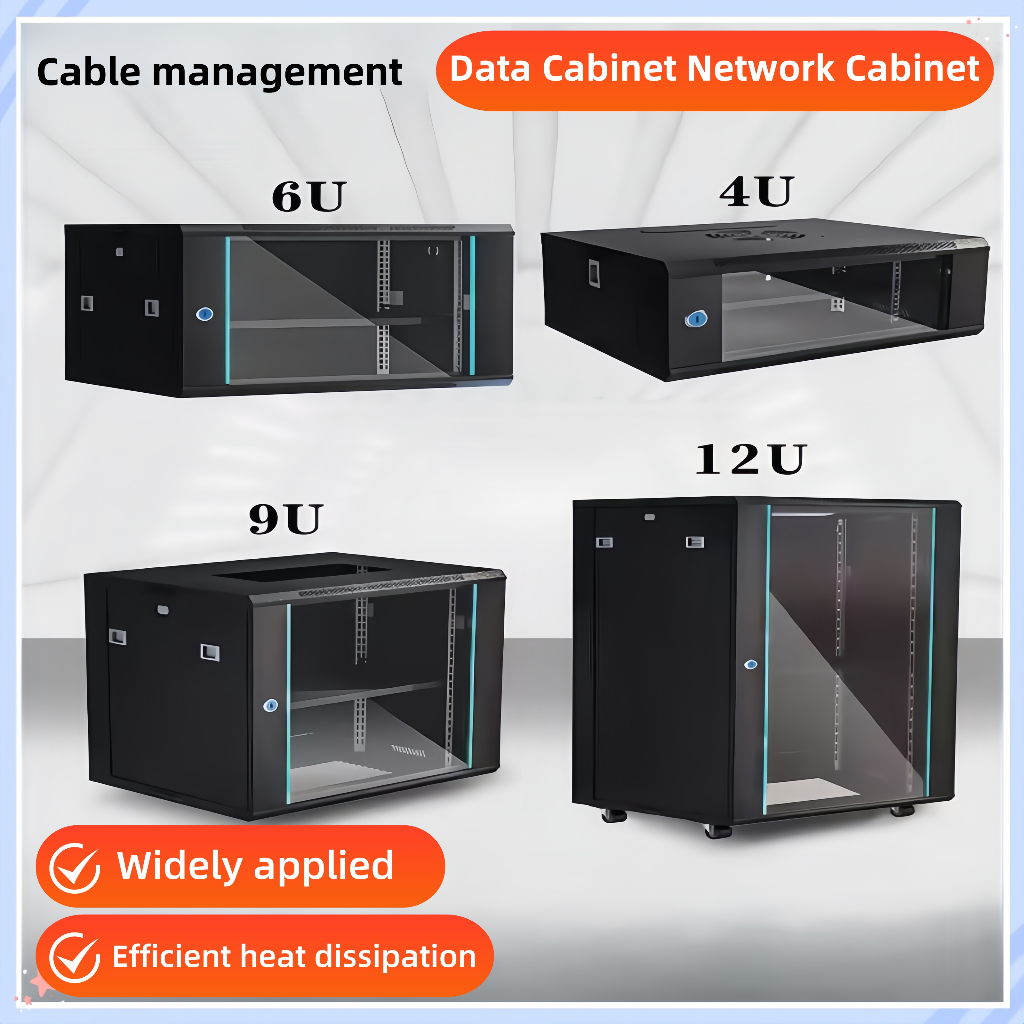 4U / 6U / 9U /12U Data Cabinet Network Cabinet Wall mounted Monitoring ...