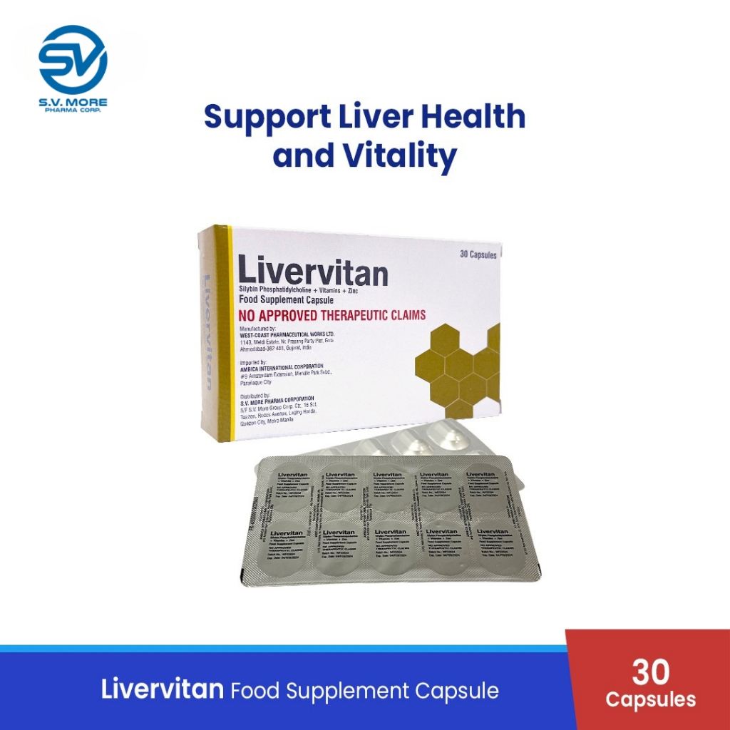 Livervitan Food Supplement Capsule (Expiry date: July 2026) | Shopee ...