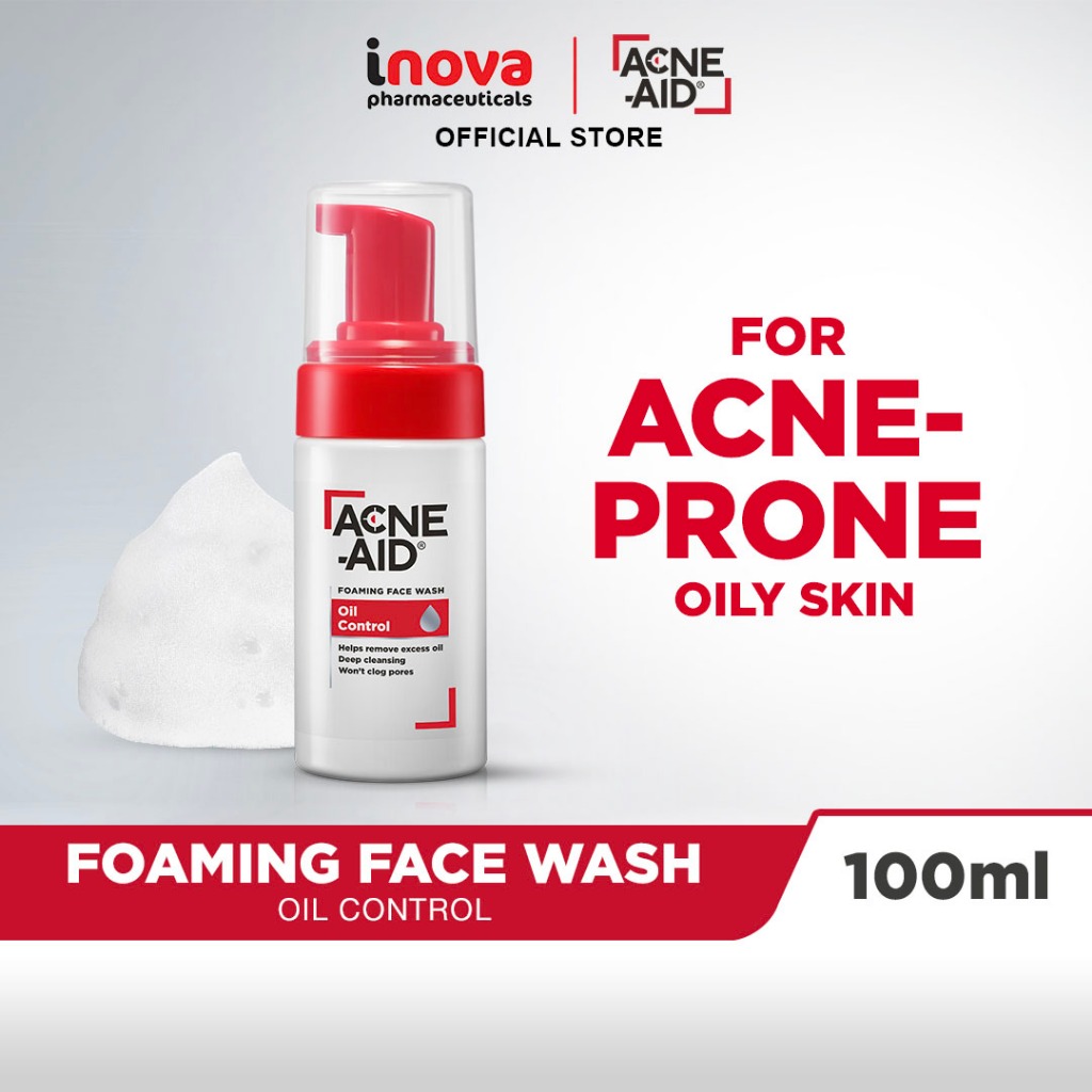 ACNE-AID Oil Control Foaming Face Wash 100ml | Shopee Philippines