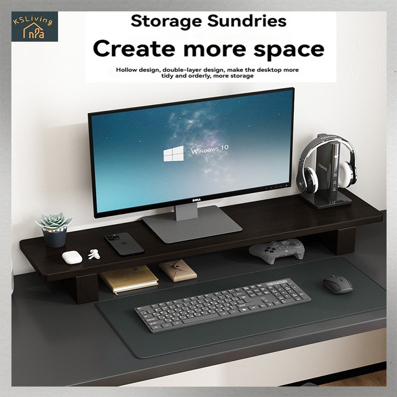 Monitor Riser Computer Rack Monitor Stand Desktop Shelf Laptop Stand ...