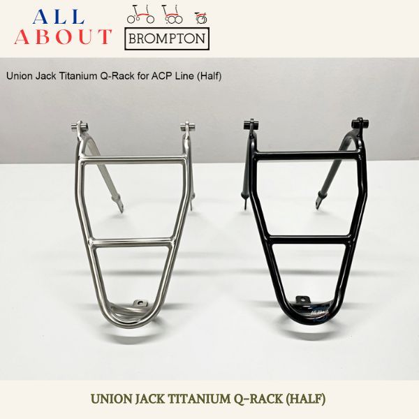 AAB UNION JACK Titanium Q-Rack for Brompton ACP Line (Half) Bicycle ...