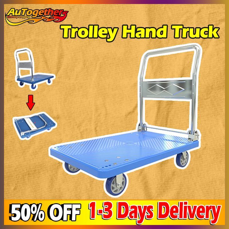 Trolley Push Cart Hand Truck Steel Heavy Duty Trolly Cart Capacity 1000Kg Folding Water Cart 7 ...