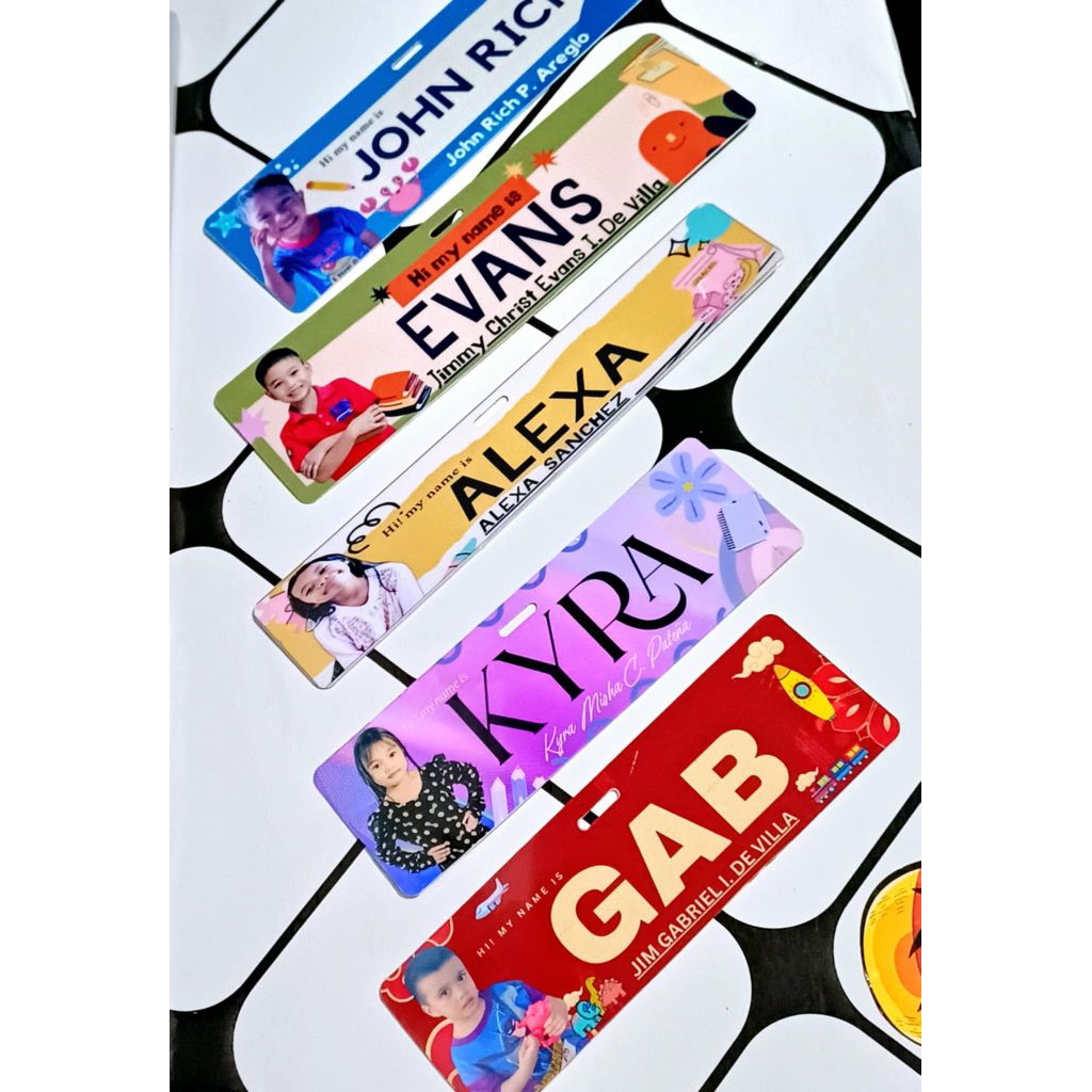 PVC NAME TAG / Sticker Subject Label customize | Shopee Philippines