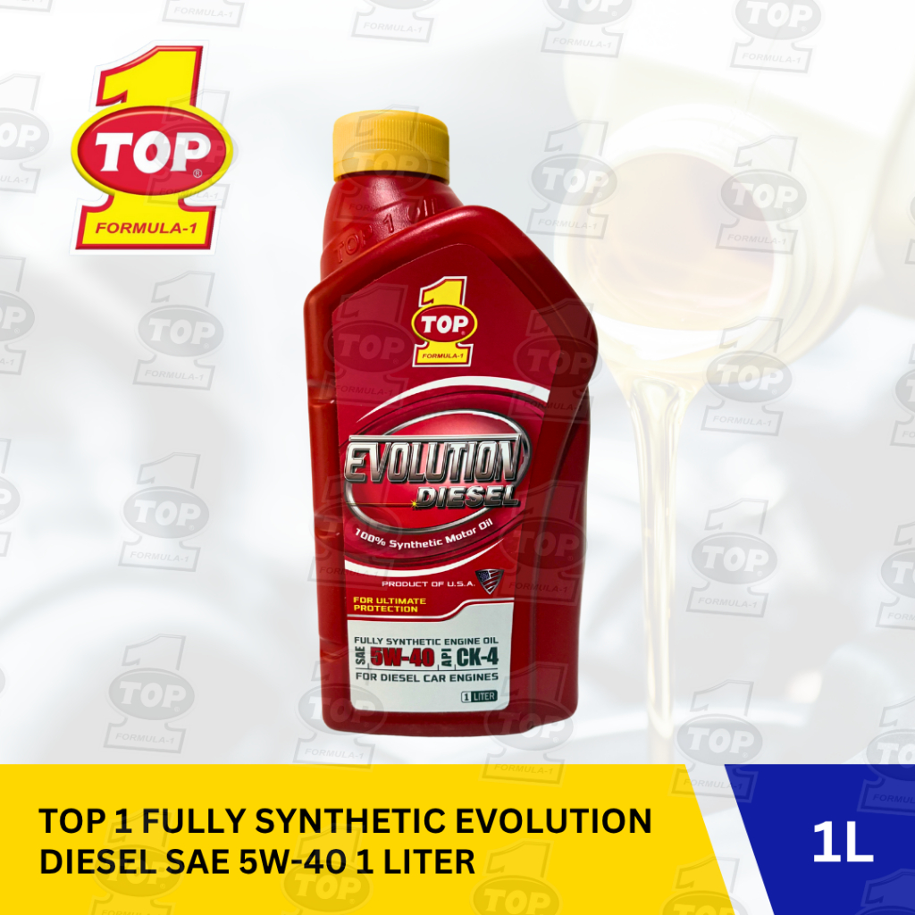 Top 1 Formula - 5w-40 Fully Synthetic Evolution Diesel Engine Oil SAE ...