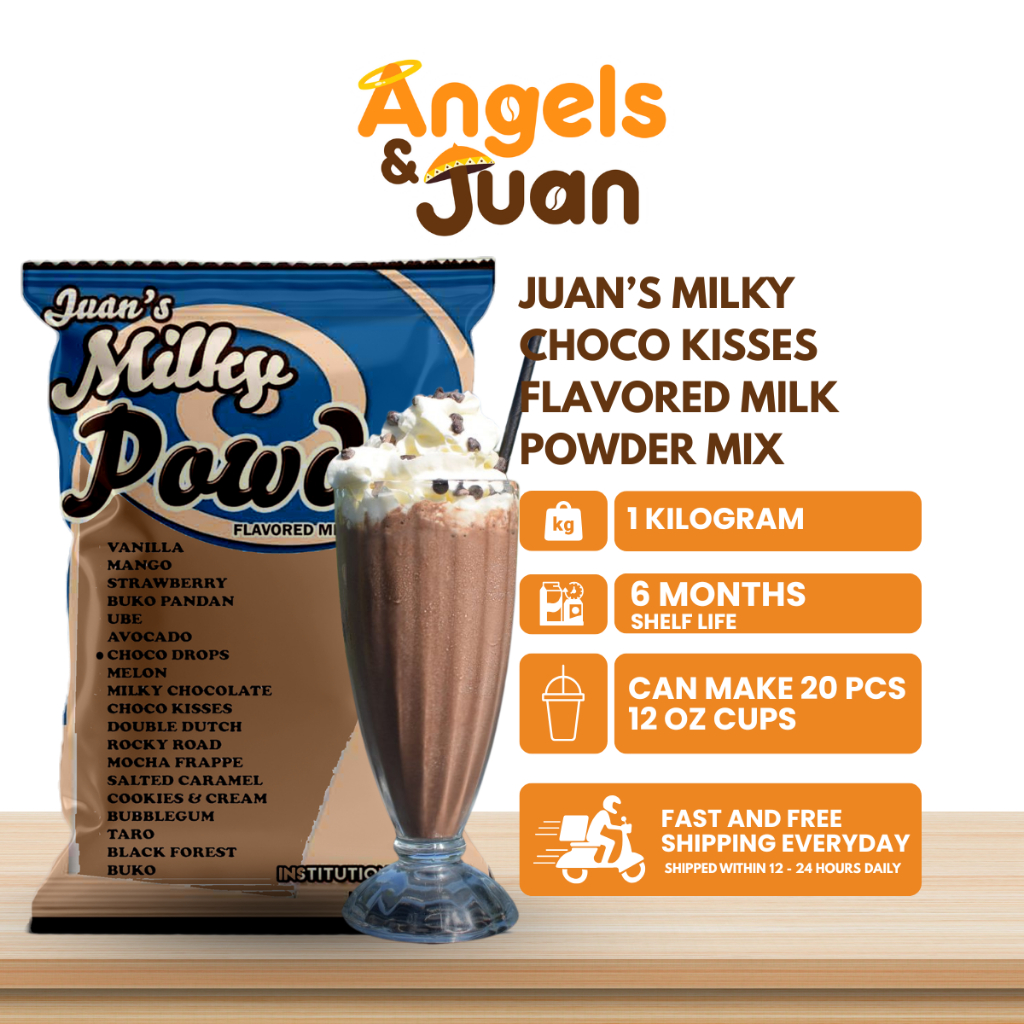 Juan's Milky Choco Kisses Premium Flavored Milk Powder Mix for ...