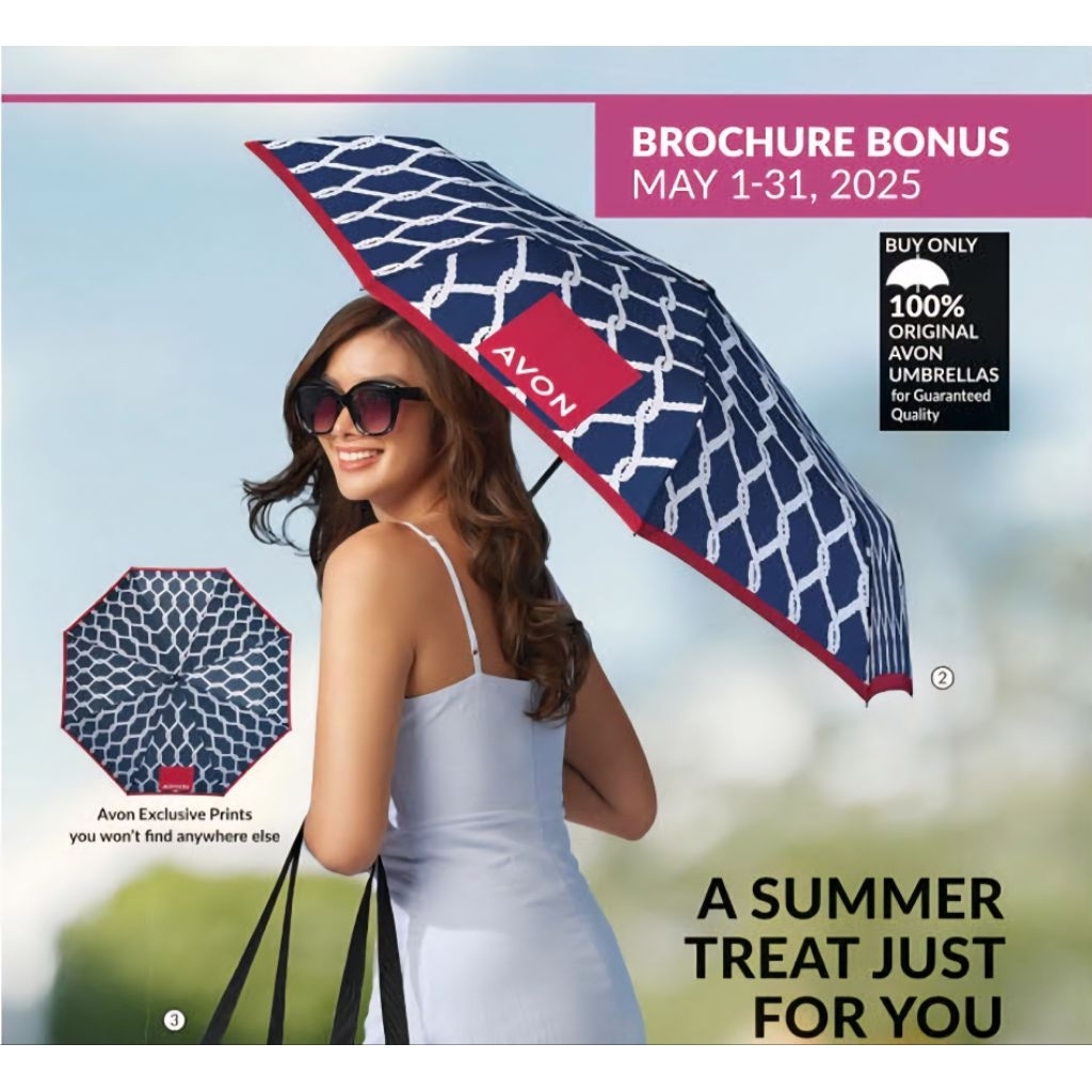 Avon Umbrella [Ella Manual Foldable Umbrella] | Shopee Philippines