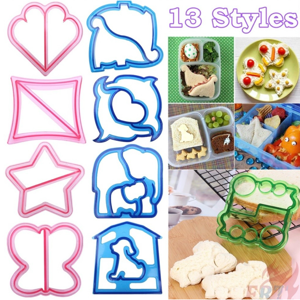 Sandwich Bread Cutter Bento Tool Cutters Shape Molder (Dinosaur Star ...