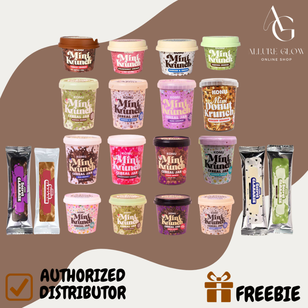 Konu Mini Krunch Cereal Jar All flavors and All sizes | Shopee Philippines