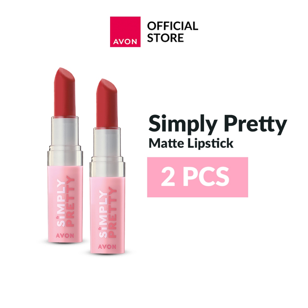 [PACK OF 2] Avon Simply Pretty Matte Lipstick 4G | Shopee Philippines