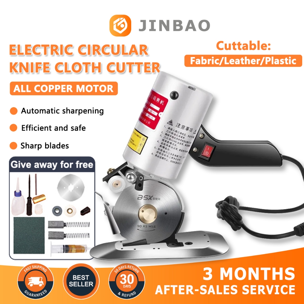 Electric Cloth Cutter 90mm/70mm Portable Round Knife Cloth Cutter Hand ...