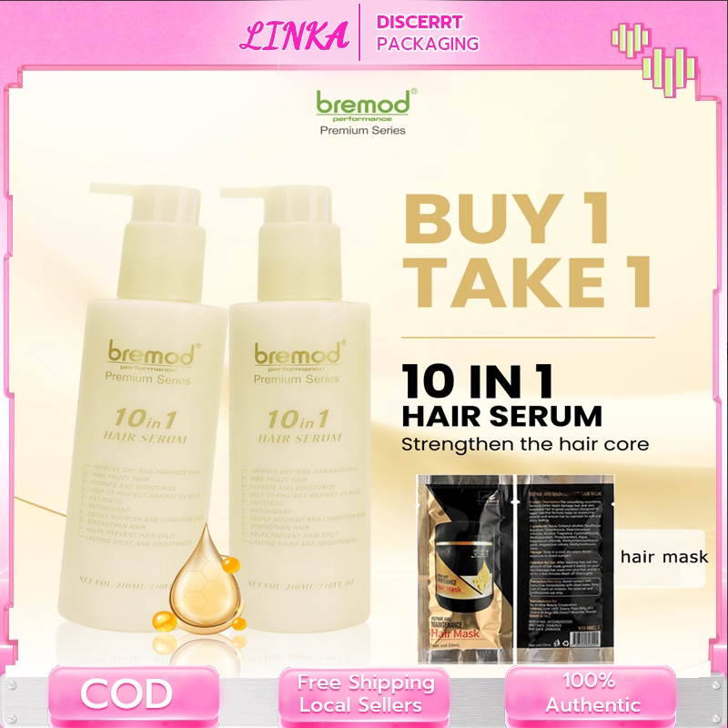 Bremod Premium Series Hair Serum 10 in 1 Repair Dry and Damaged hair ...
