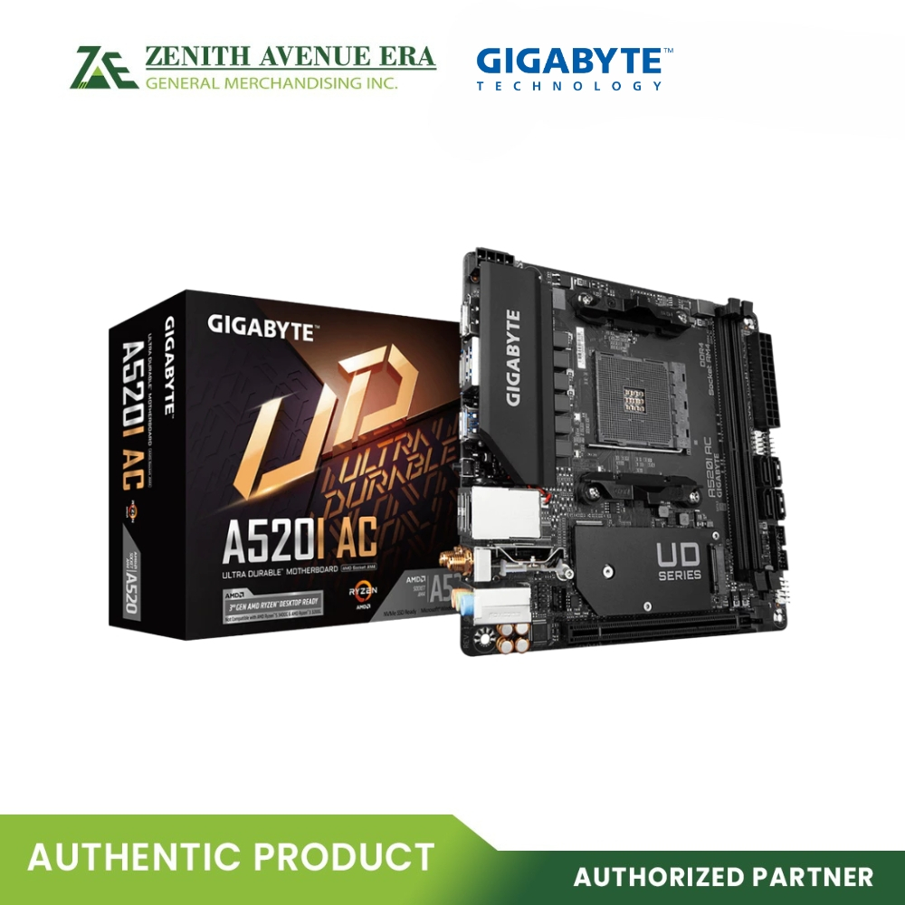 Gigabyte GA-A520I-AC Rev 1 AM4 DDR4 Mini-ITX Motherboard | Shopee ...