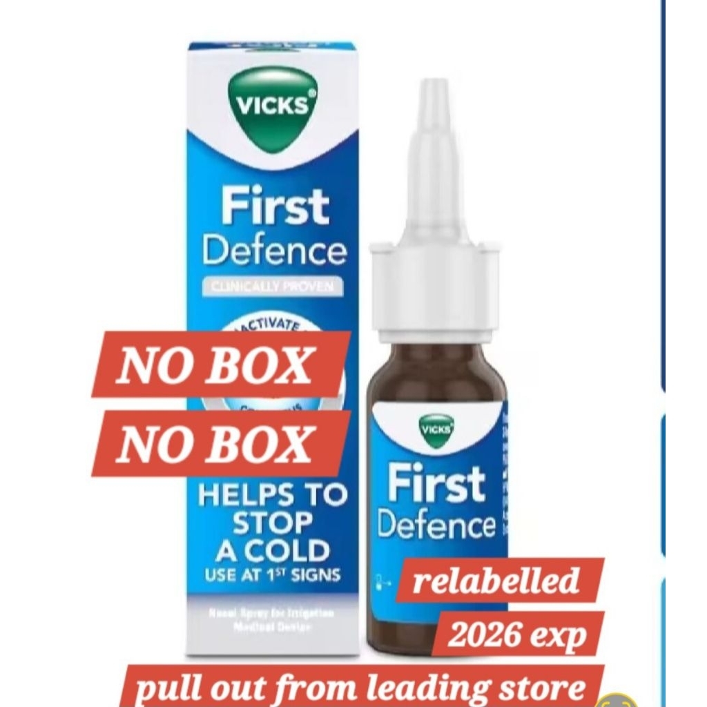 VICKS first defense NASAL SPRAY 15ml NO BOX RELABELED 2026EXP | Shopee ...