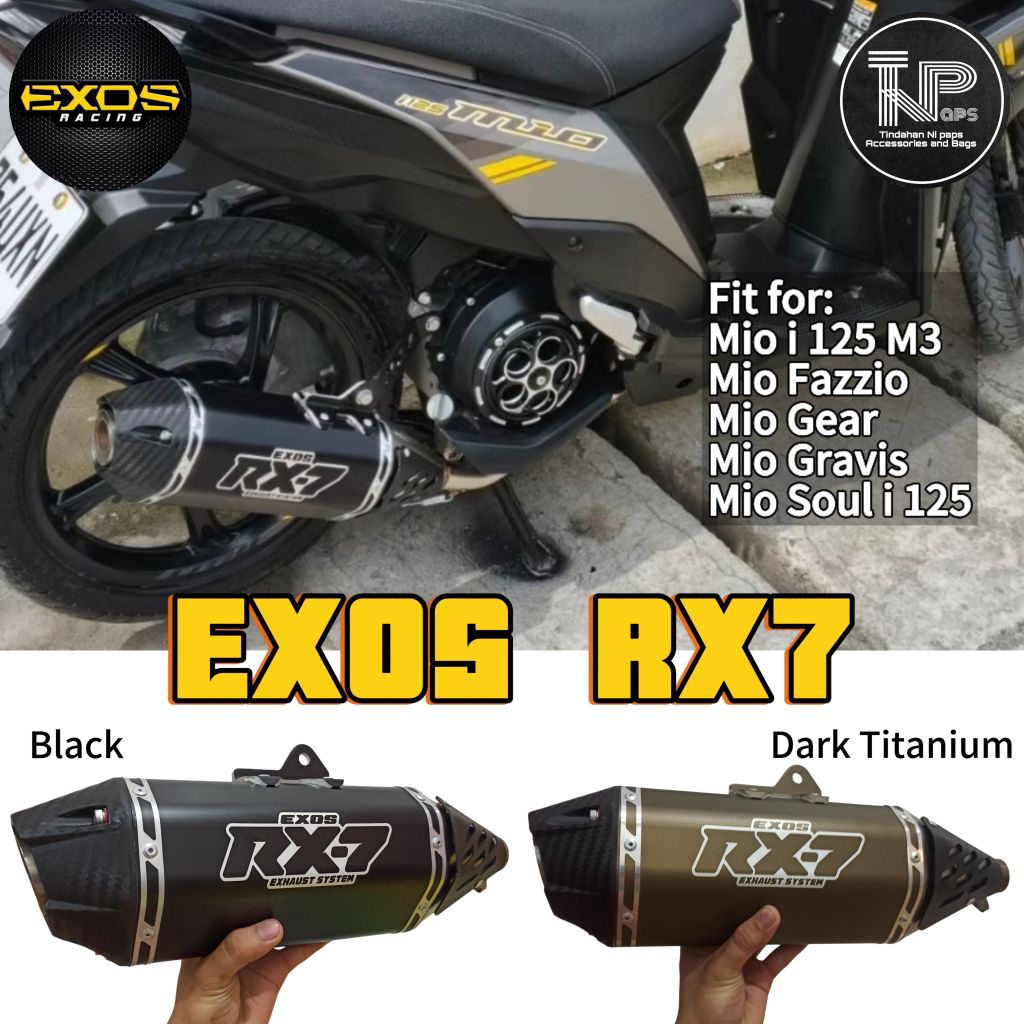EXOS RX7 For Mio i 125, Fazzio , Mio Gear, Gravis v1, MSI 125 ETC. | Shopee Philippines