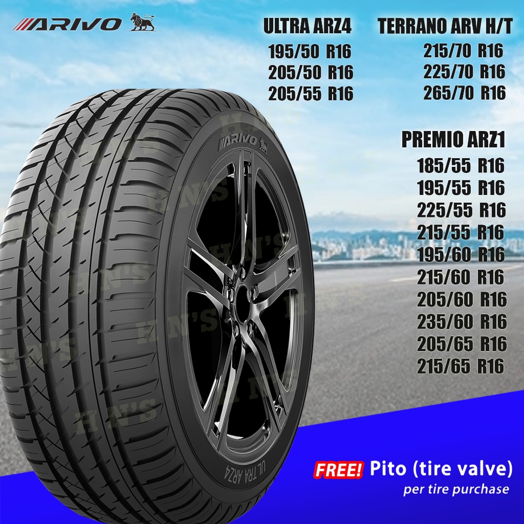 ARIVO Tires RIM16 Ultra ARZ4 / Premio ARZ1/Terrano ARV HT (195/60 R16, 205/60 R16, 215/55 R16 ...