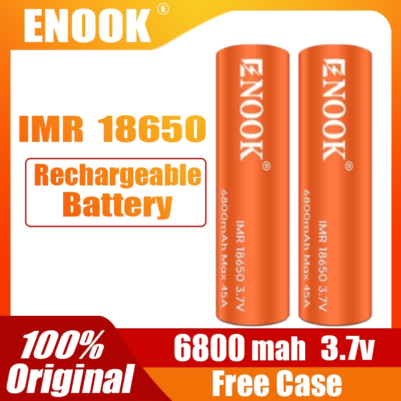 ENOOK Original 18650 6800mAh 45A 3.7v Rechargeable Battery lithium ion ...