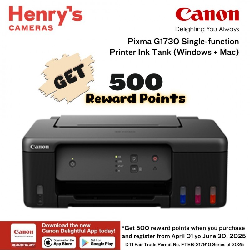 Canon Pixma G1730 Single-function Printer Ink Tank (Windows + Mac ...