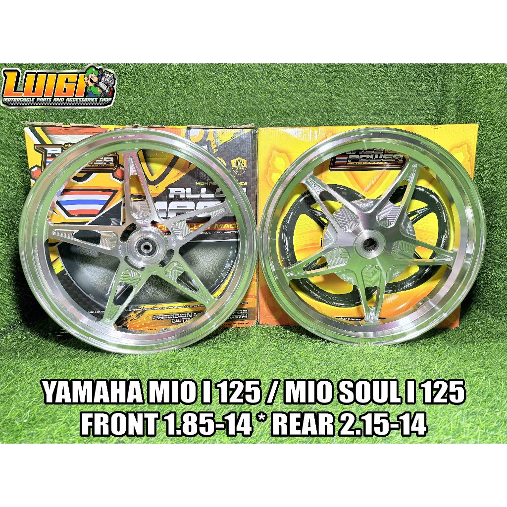 RACE POWER CNC MAGS 14s 5 SPOKES YAMAHA MIO I 125 / MIO SOUL I 125 (100 ...