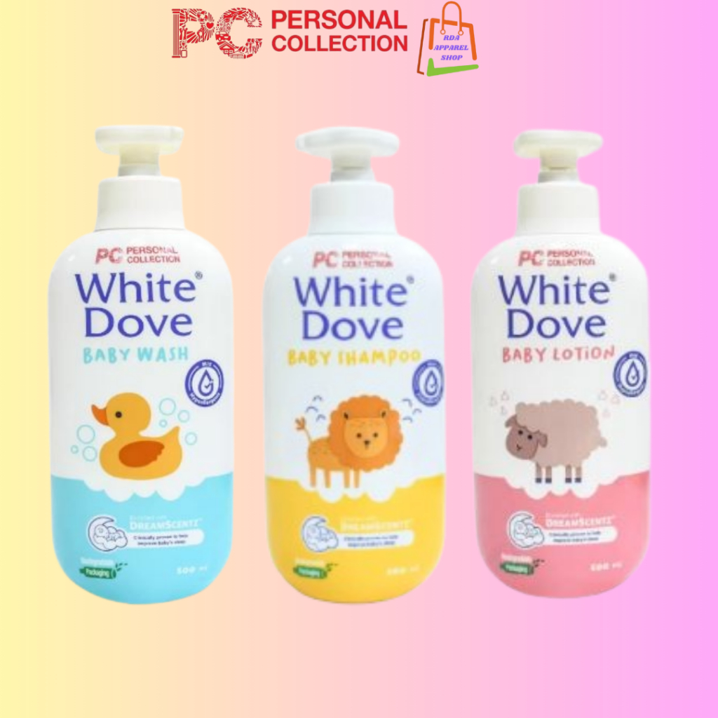 PC White Dove Baby - Wash, Shampoo, Lotion 500 ML | Shopee Philippines